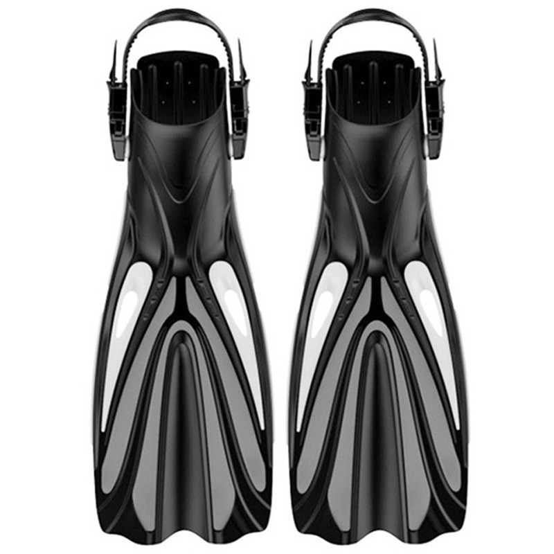 Scuba diving fins freediving flippers open foot pocket adjustable ...