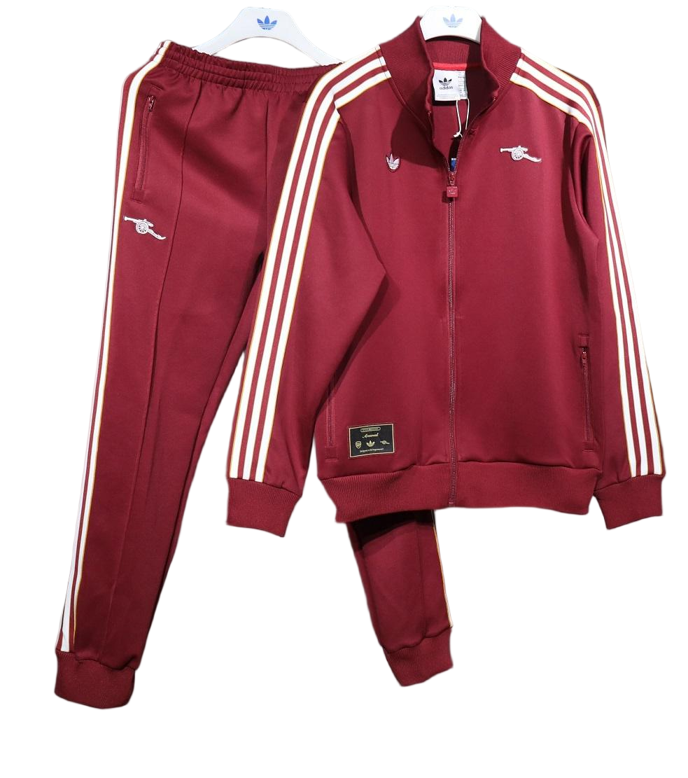 Arsenal 25/26 Dark Red Tracksuit | Official Football Training Suit
