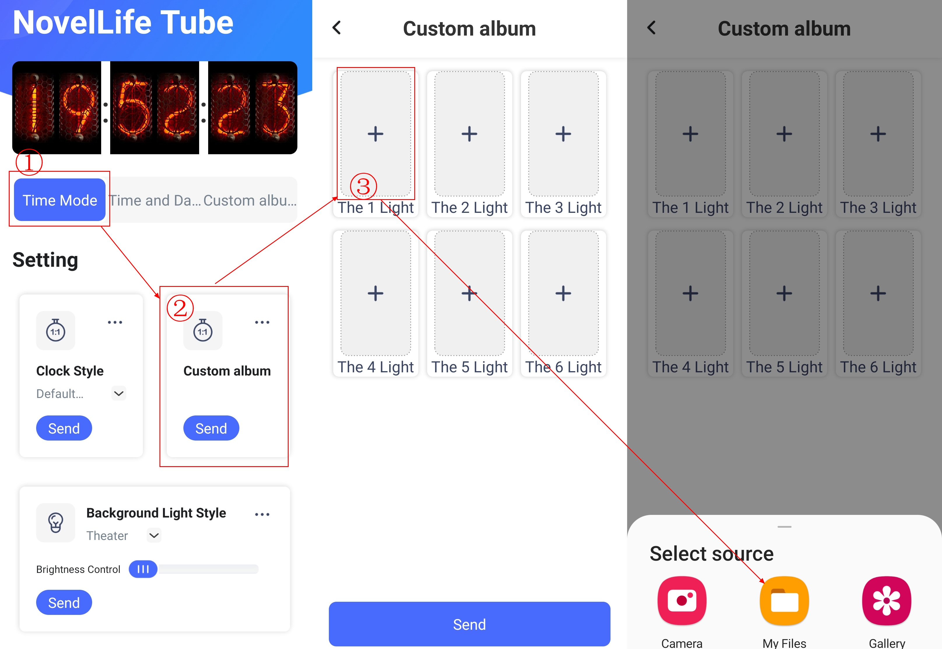 NovelLife Tube Clock APP Instructions-official website