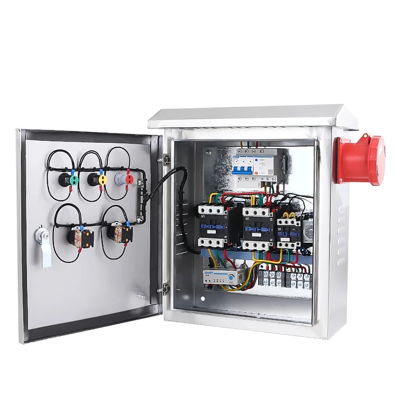 Star delta start control box 30KW Stainless steel box of step-down auto ...