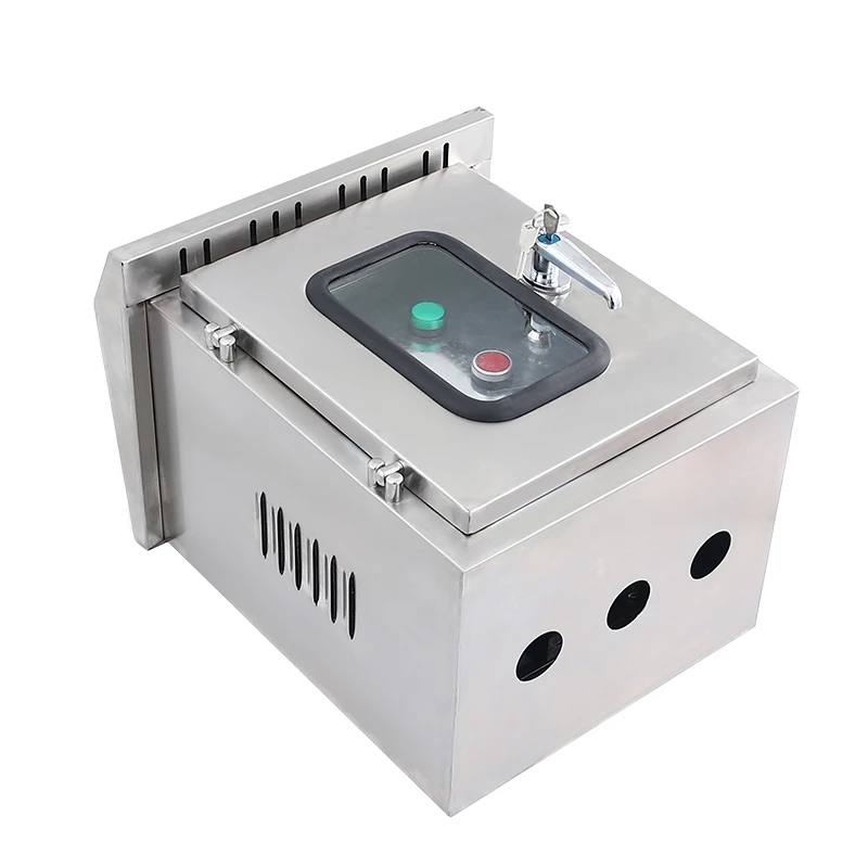 Stainless steel double door fan control box Phase loss protector for ...