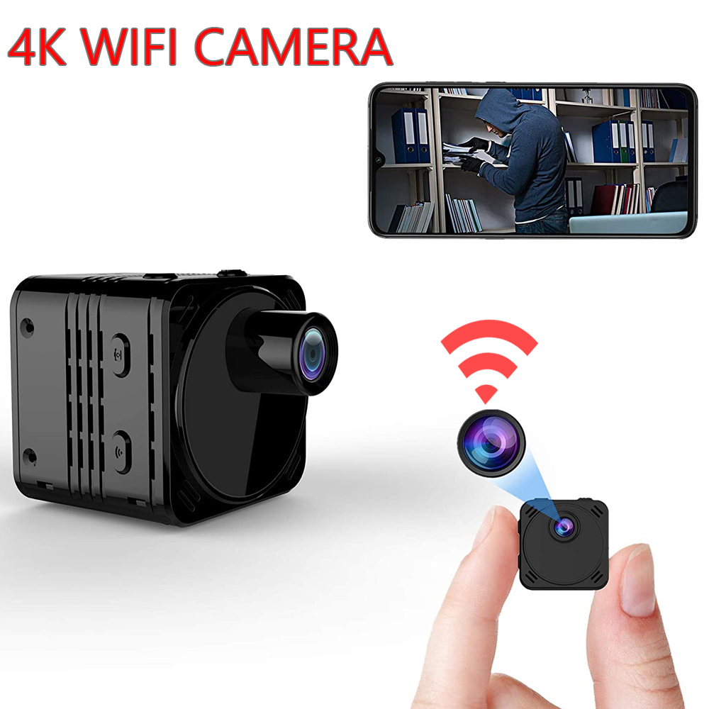 4k Mini Wifi Camera Smart Wireless Camcorder Hd Small Cam Motion Detection Vlog Espia Night