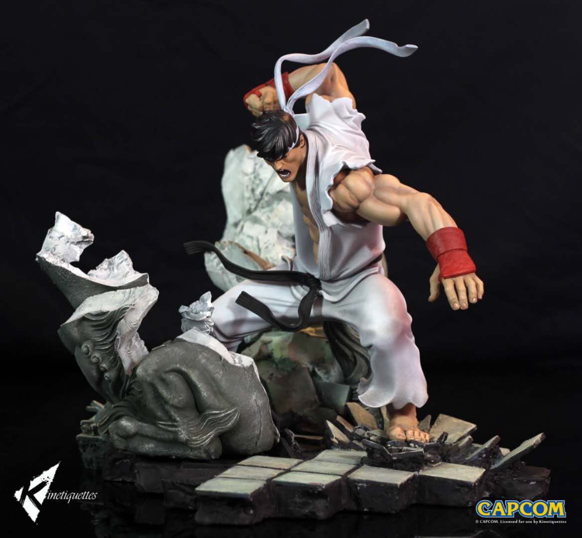 Figurines & Knick Knacks Collectibles Street Fighter Ryu Resin Two-Hole ...