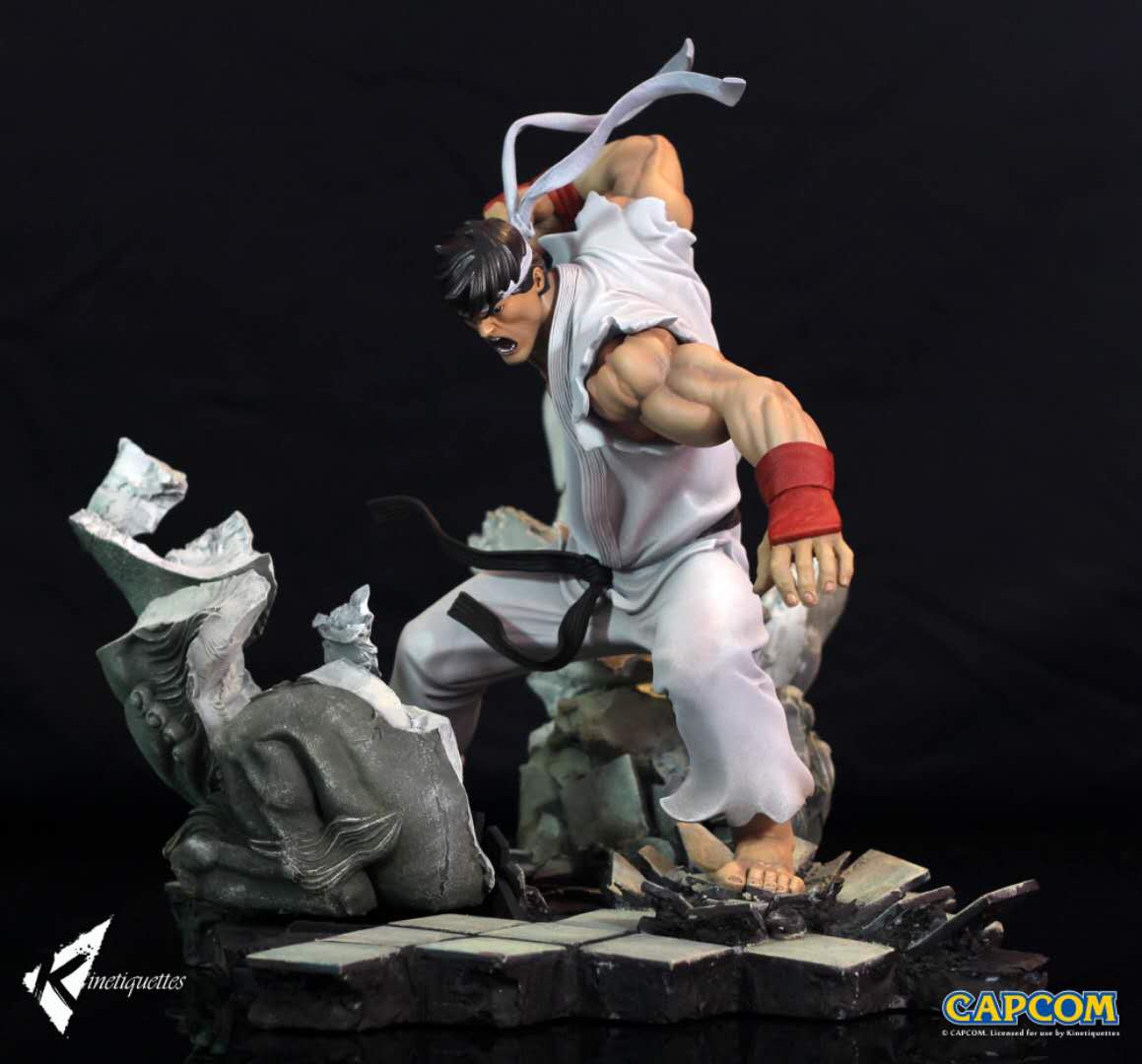 Figurines & Knick Knacks Collectibles Street Fighter Ryu Resin Two-Hole ...