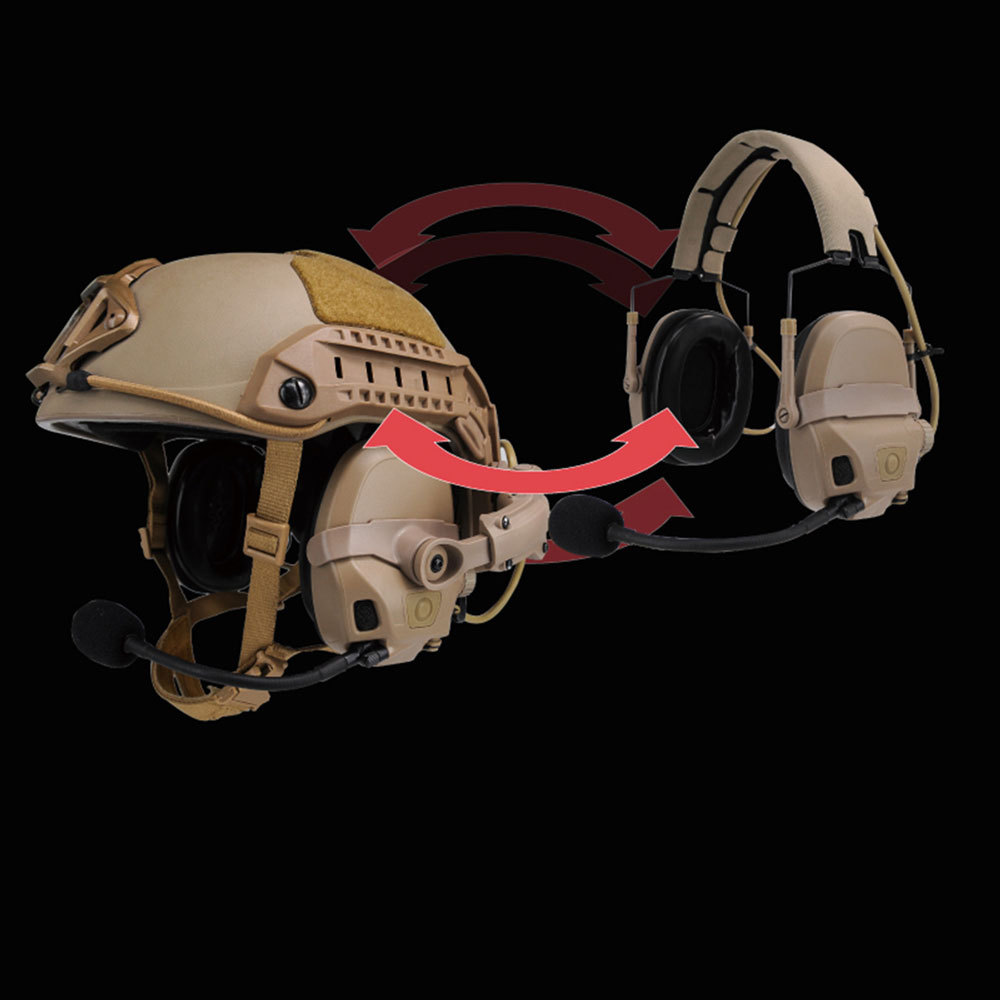 FCS AMP Dual Channel Pickup Noise Reduction Headphone Tactical ...
