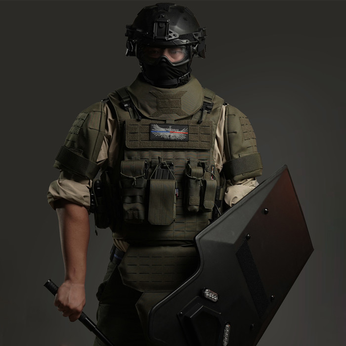 TacticalXmen UTA Stab-proof Plate Carrier with NIJ IIIA Protection Plates