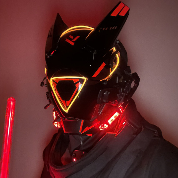TacticalXmen Cyberpunk Helmet Mask Cyberpunk Futuristic Helmet ...