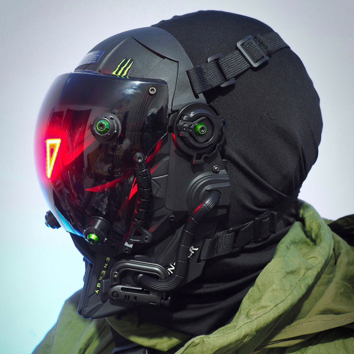 TacticalXmen Cyberpunk Helmet Mask Cyberpunk Cosplay Helmet Tactical ...