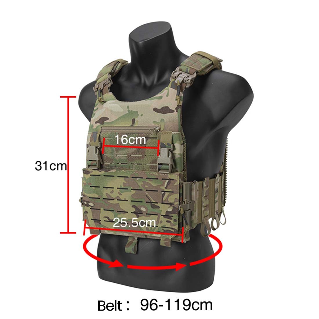 LSR Military Armor Multifunction Lightweight DIY Detachable Tactical ...