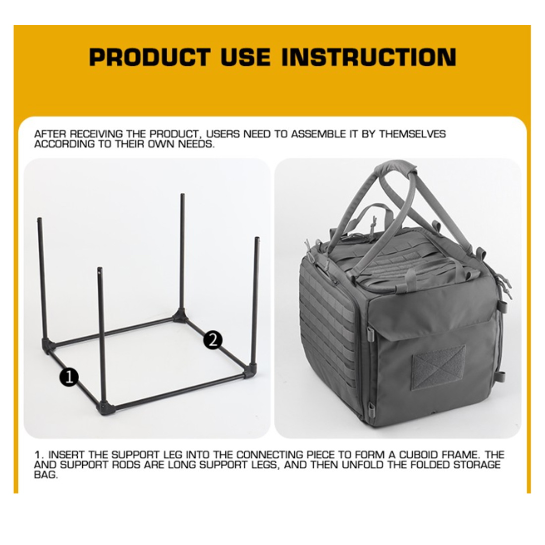 Tactical Portable Outdoor Family Camping Folding Table Large Multi ...