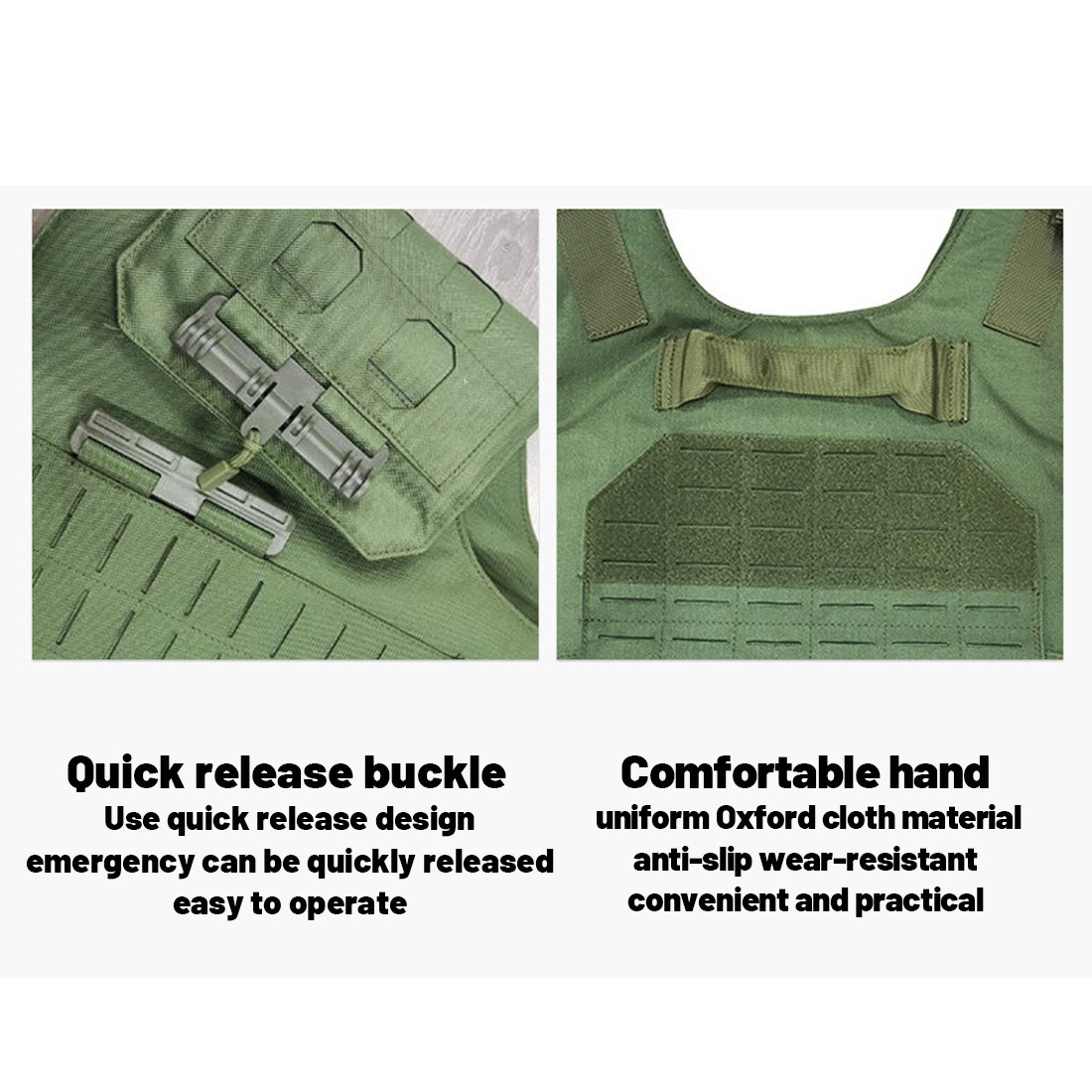 Outdoor Portable Removable MOLLE Plate Carrier Tactical Vest-TacticalXmen