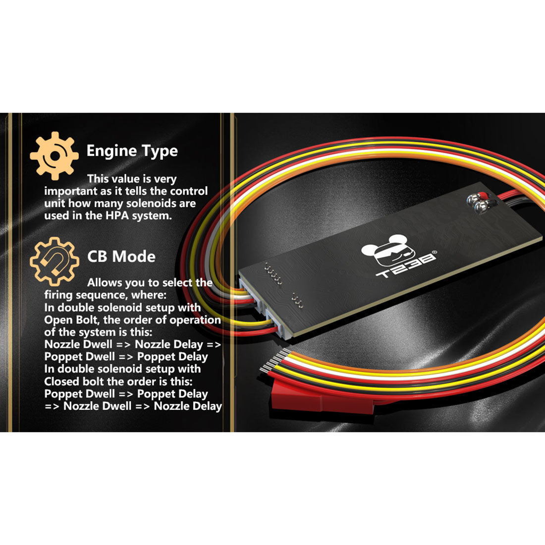 T238 FCU for Single Valve and Double Valves HPA Engine Bluetooth ...