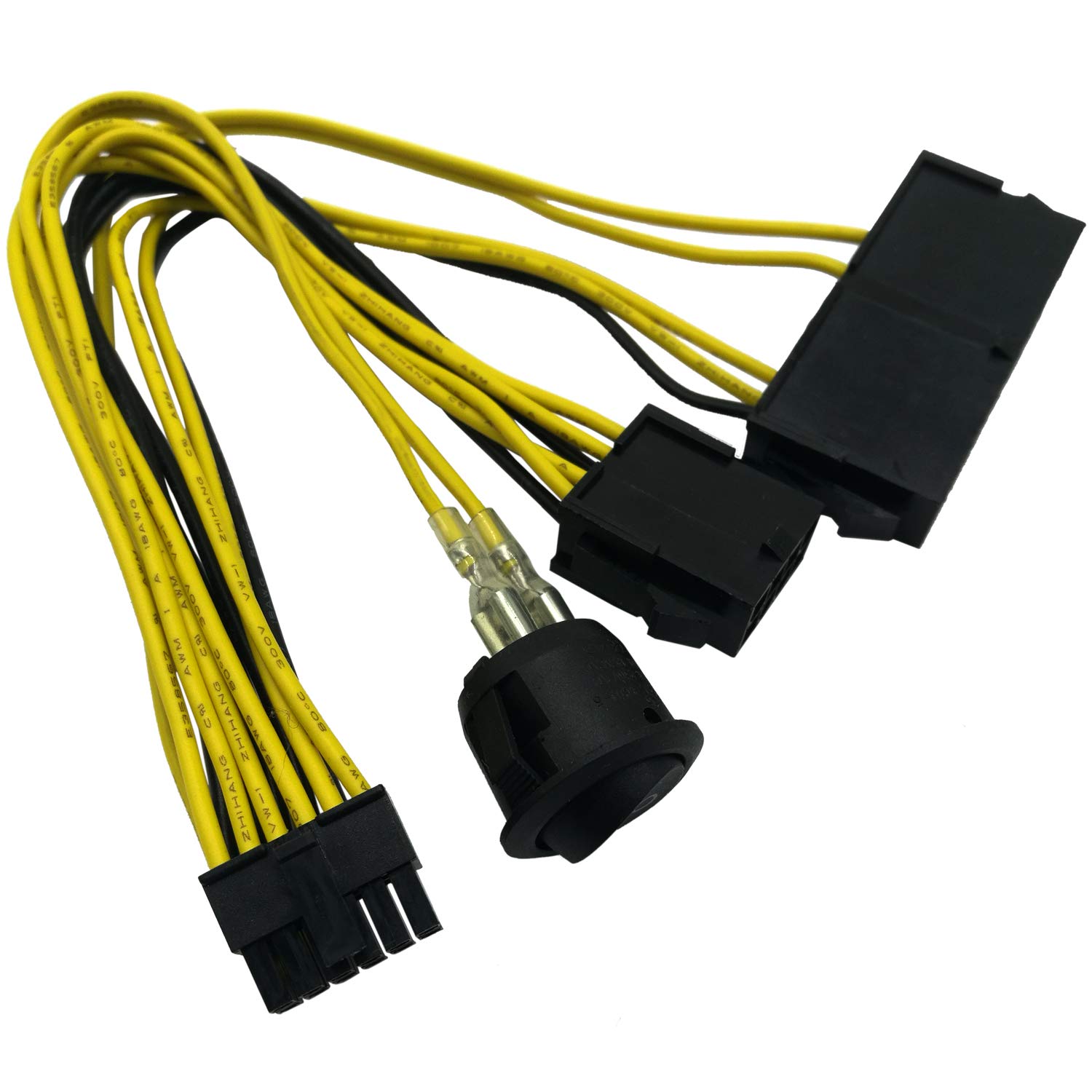 US$ 8.90 - COMeap 24 Pin + 8 pin to Mini 12 Pin ATX PSU Power Adapter ...