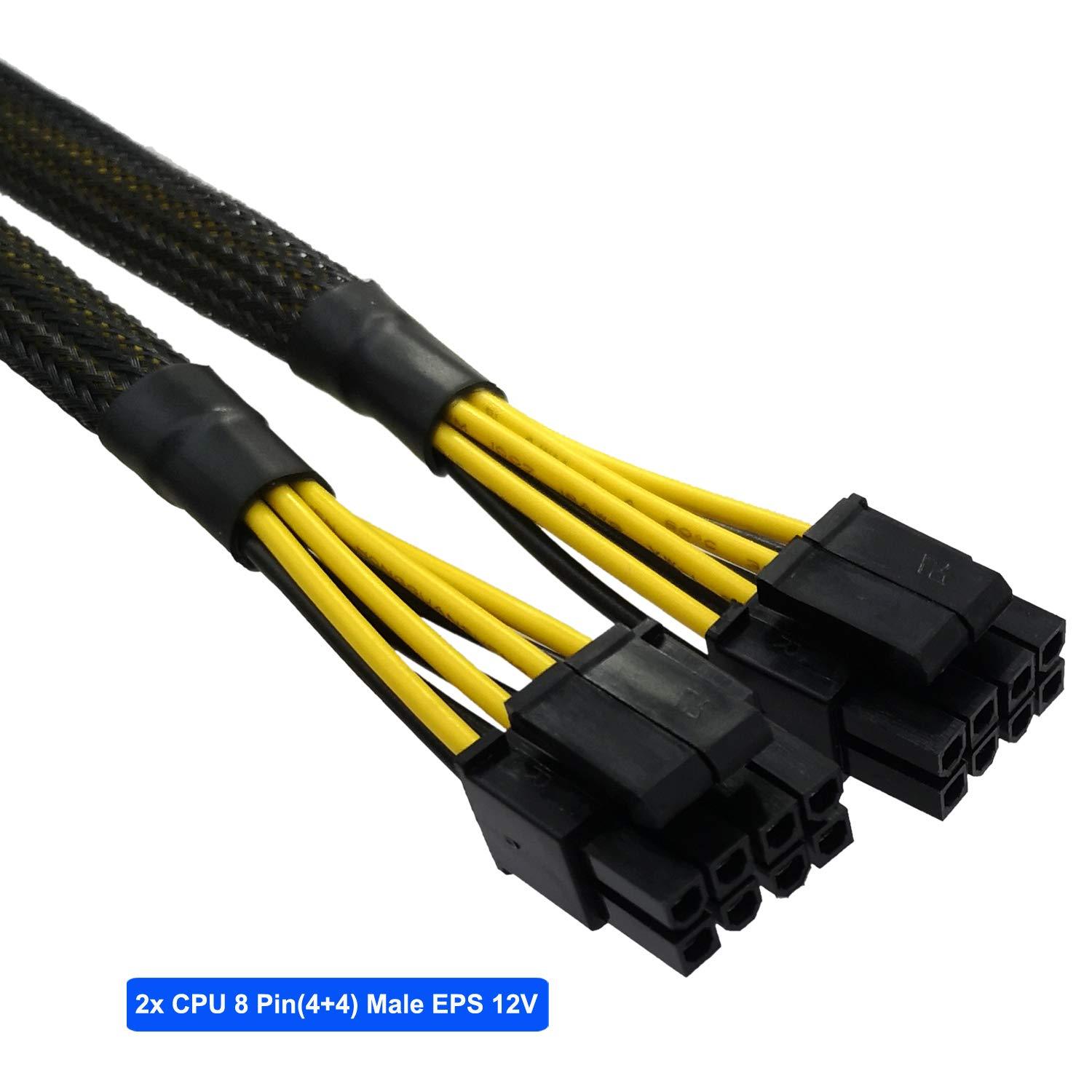 US$ 12.99 - COMeap CPU 8 Pin Female to Dual CPU 8 Pin (4+4) Male Power ...