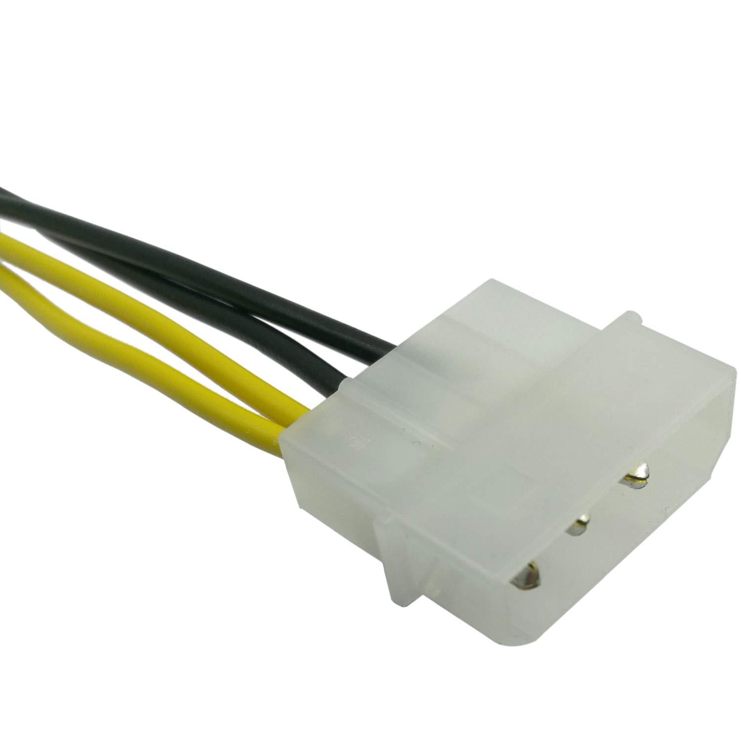 US$ 10.99 - COMeap (3-Pack) LP4 Molex Male to ATX 4 pin Male Auxiliary ...