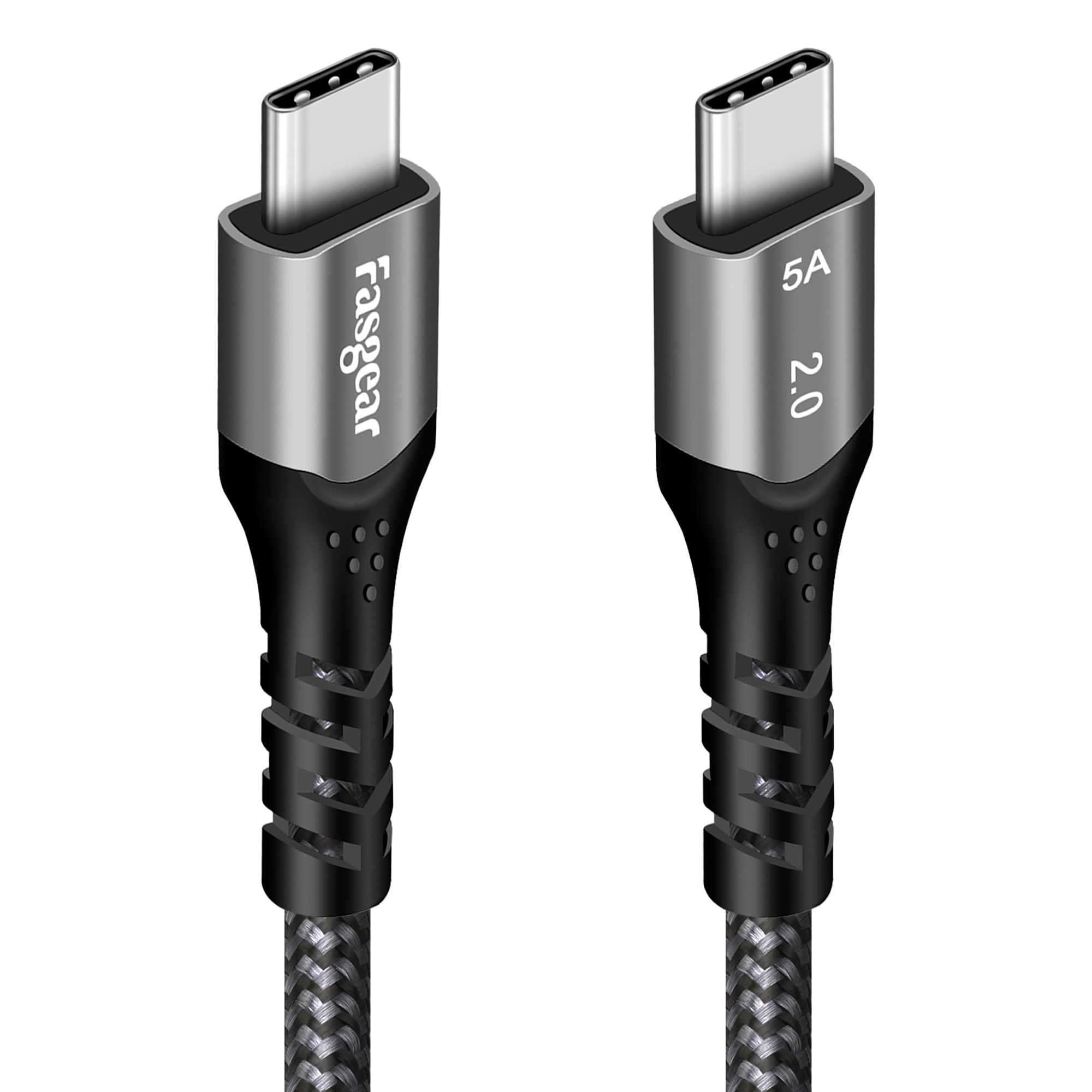 US$ 9.99 - Fasgear USB C to USB C 5A Cable, USB 2.0, 100w Power ...