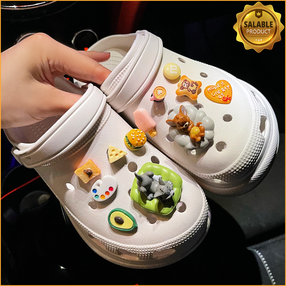 New Cat and Mouse Cartoon Shoes Designer Croc Charms DIY Anime ...