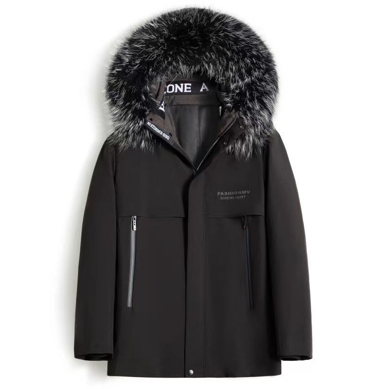 New Mink Fur Grass Coat Winter Detachable Mink Fur Inner Tank Men's ...