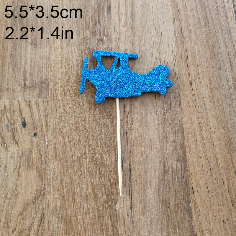 12 Pieces helicopter Happy Birthday Cake Topper, Space Theme Birthday ...