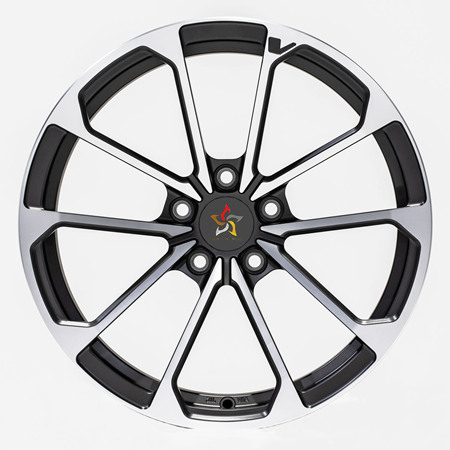 Cadillac ATS 18 inch 8J forged wheels alloy 6061 gun metal machine face ...