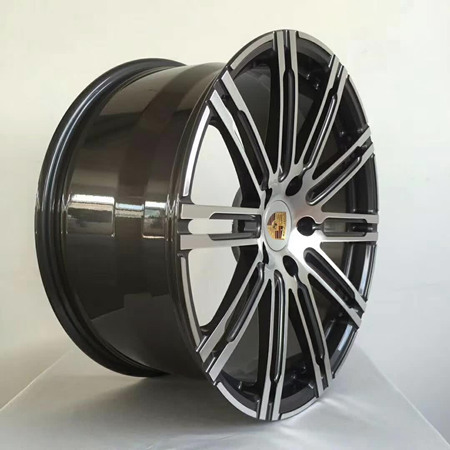 Porsche Panamera 20 inch 10J forged wheels alloy 6061 Bright black ...