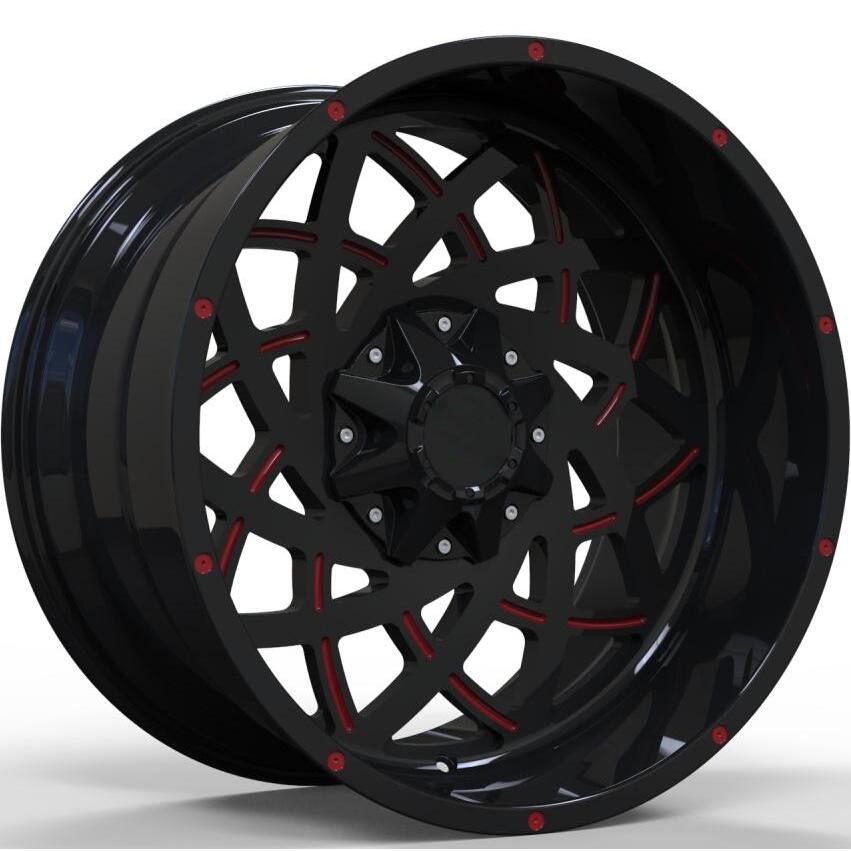 Replica AMERICAN FORCE Custom Off Road Rim 4x4 Truck Wheel 24x14 Black ...