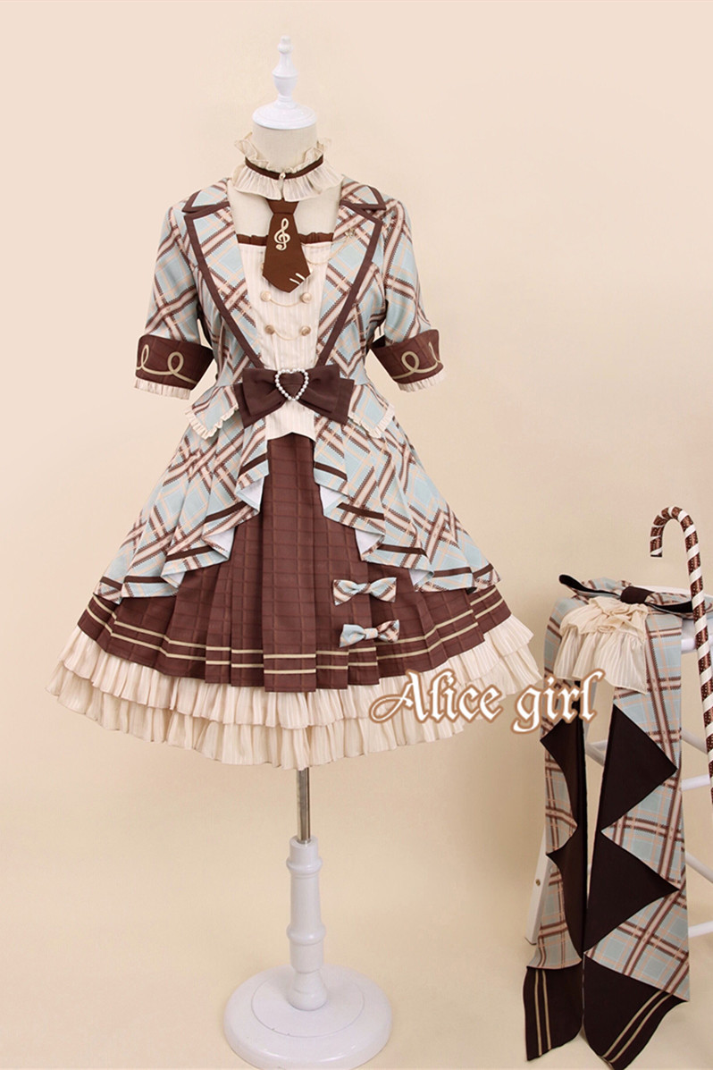 Alice Girl ~Peppermint Chocolate Lolita Singing Dresses