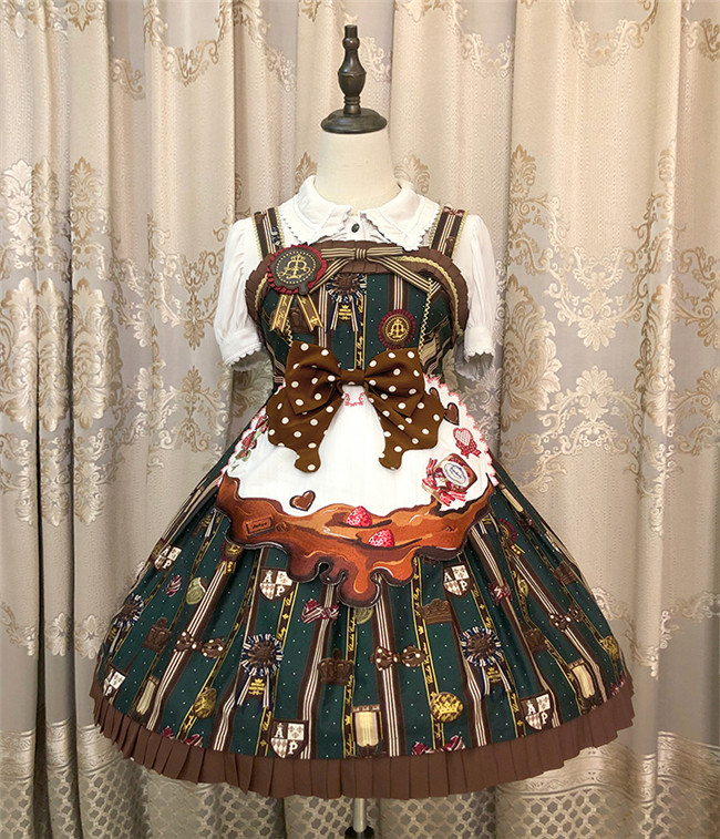 Chocolate Sweetheart Embroidered Apron