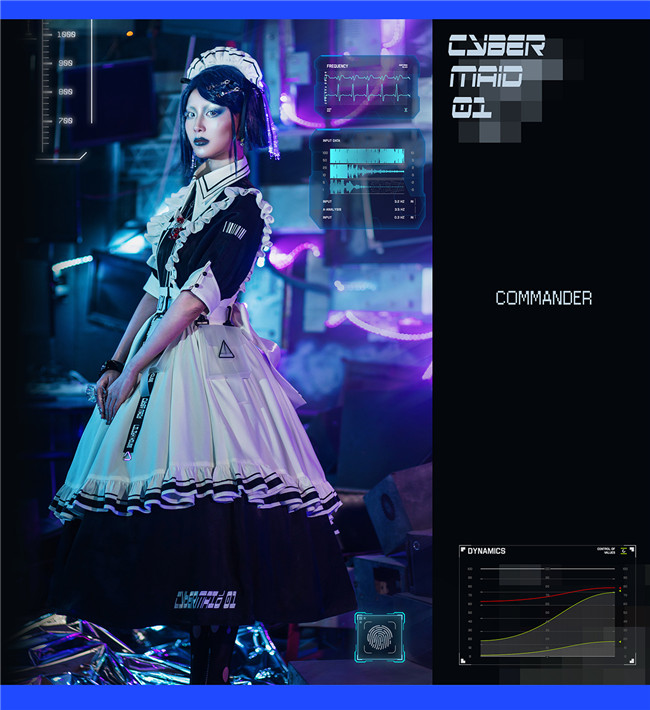 Lilith House ~Cyber Maid Maid Lolita Dresses