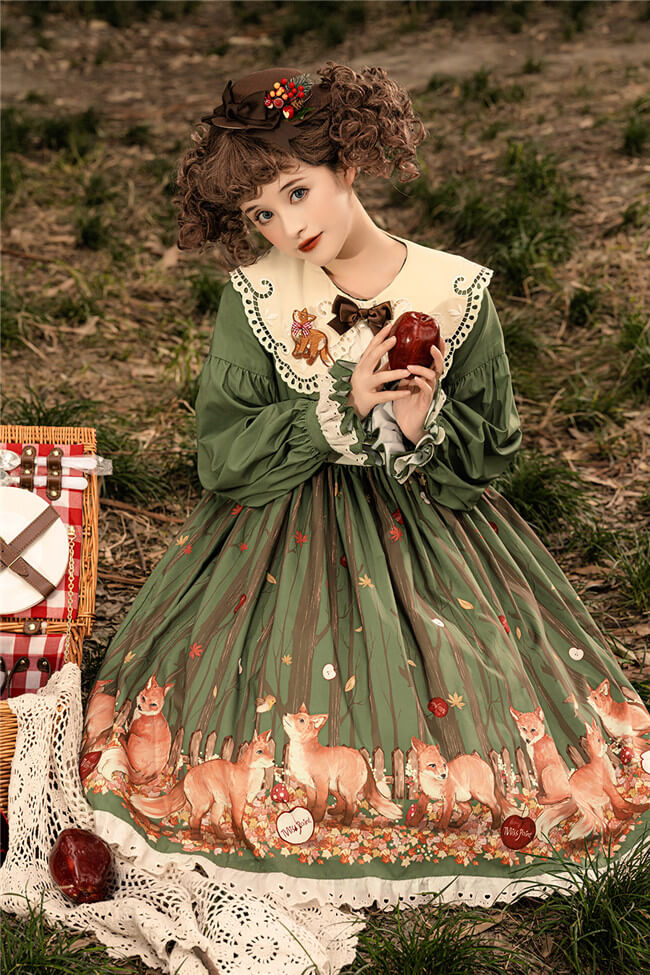 Miss Point ~Little Fox in Woods Classic Lolita Dress -My Lolita Dress