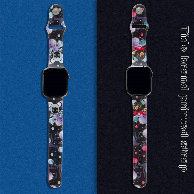TNF Kaws Planet bear Apple watch strap