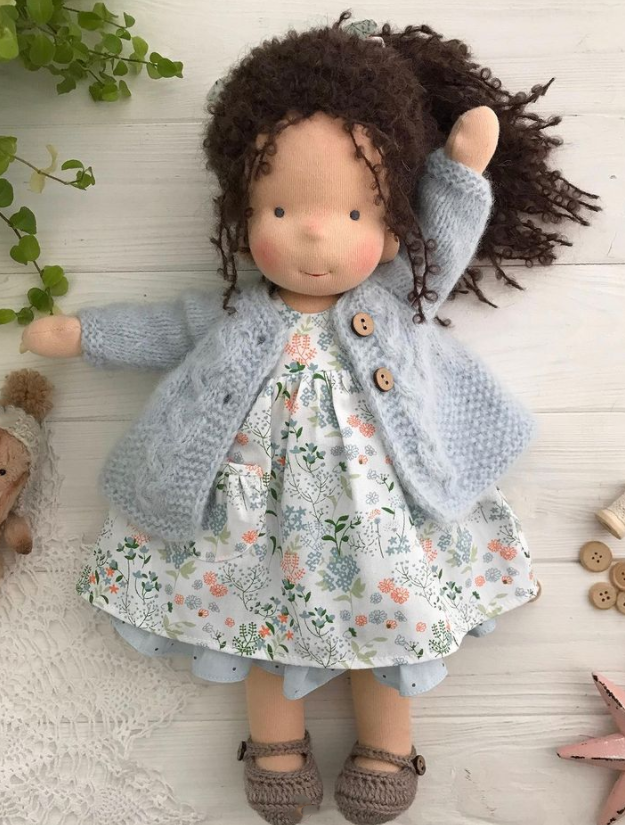 🎁The Best Gift for Her-Artist Handmade Waldorf Doll👧