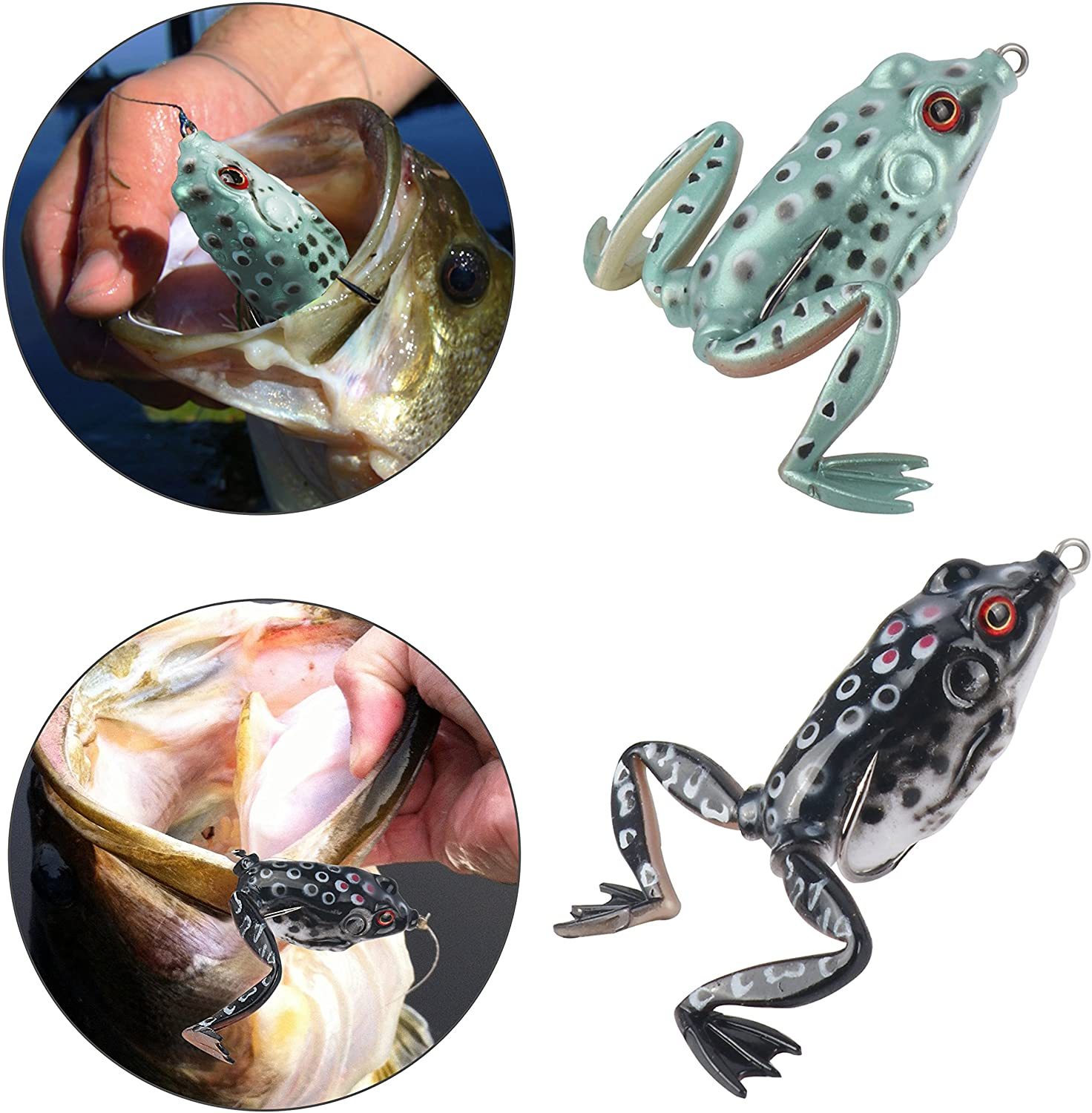 US$ 16.99 - Rubber Frog Fishing Bait-realistic Frog Lure - www.maicei.com