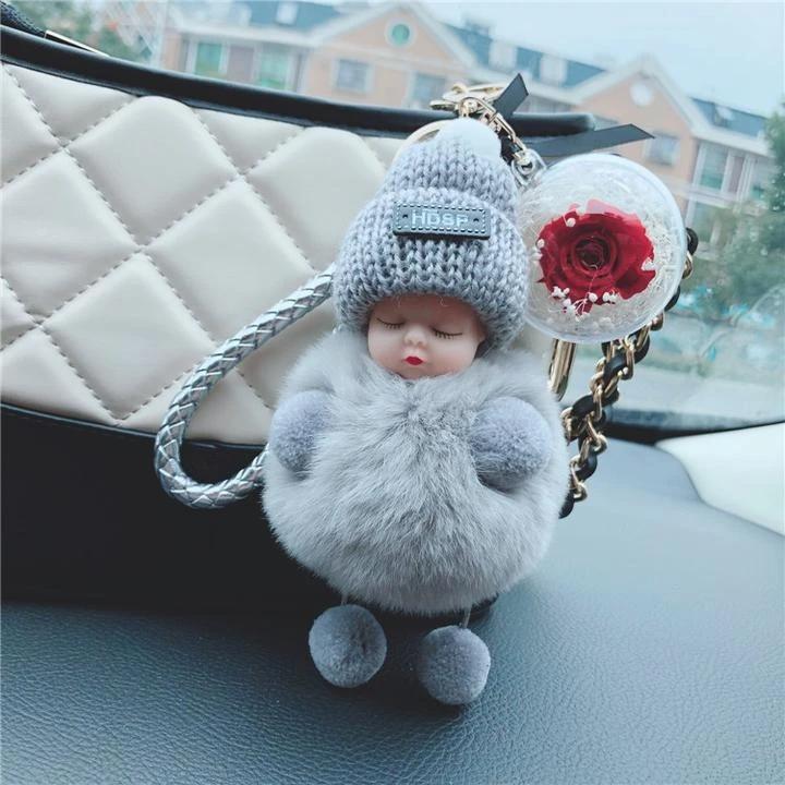 US$ 21.99 - Super Cute Furry Doll Keychain - www.maicei.com
