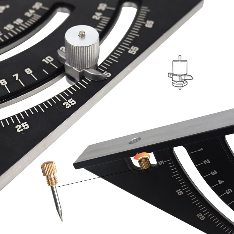 Aluminum Alloy Folding Triangle Ruler