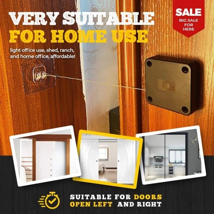 Punch-free Automatic Sensor Door Closer