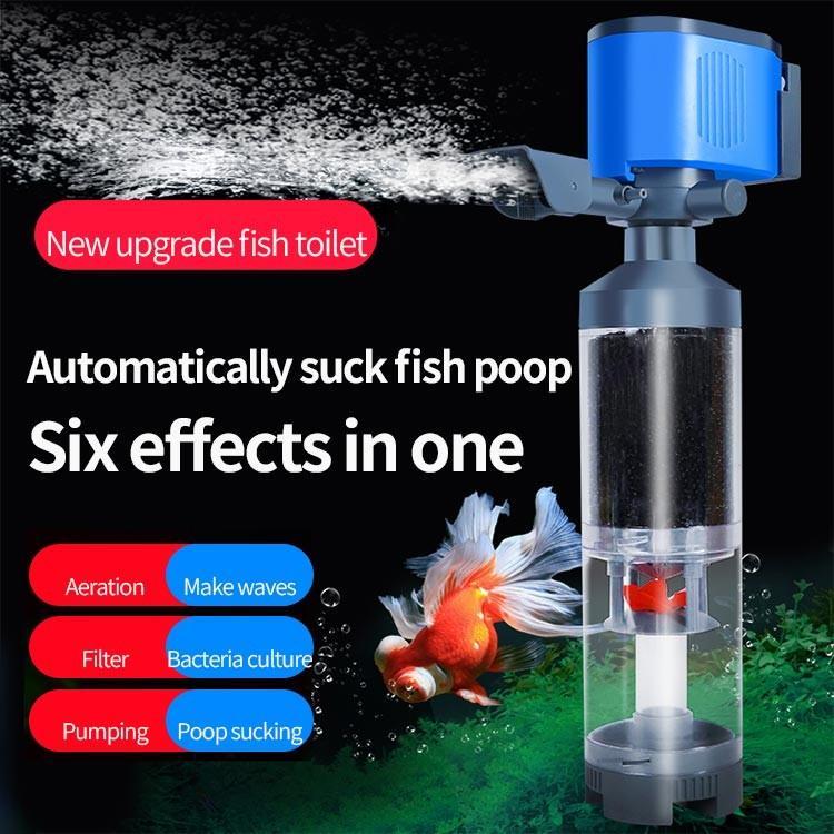 Fish Poop Isolation, Built-in Filter In Fish Tank