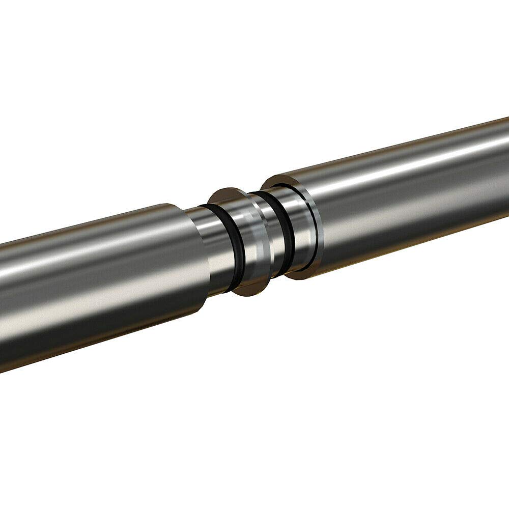 Stainless Steel Sliding Barn Door Hardware Track Connector For Pipe Track