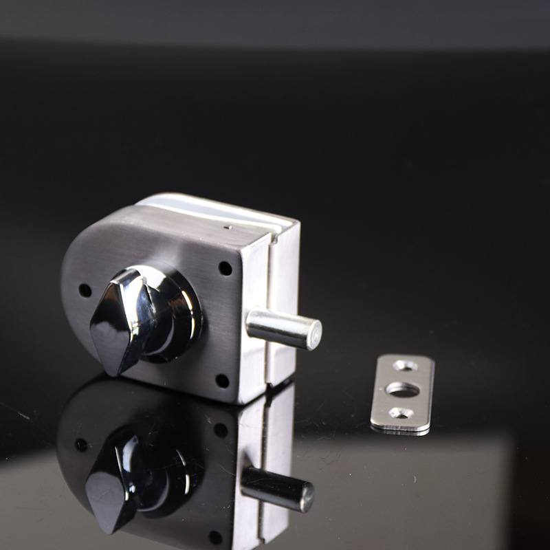 Glass Door Stainless Steel Lock Latch Rotary Knob Open Close