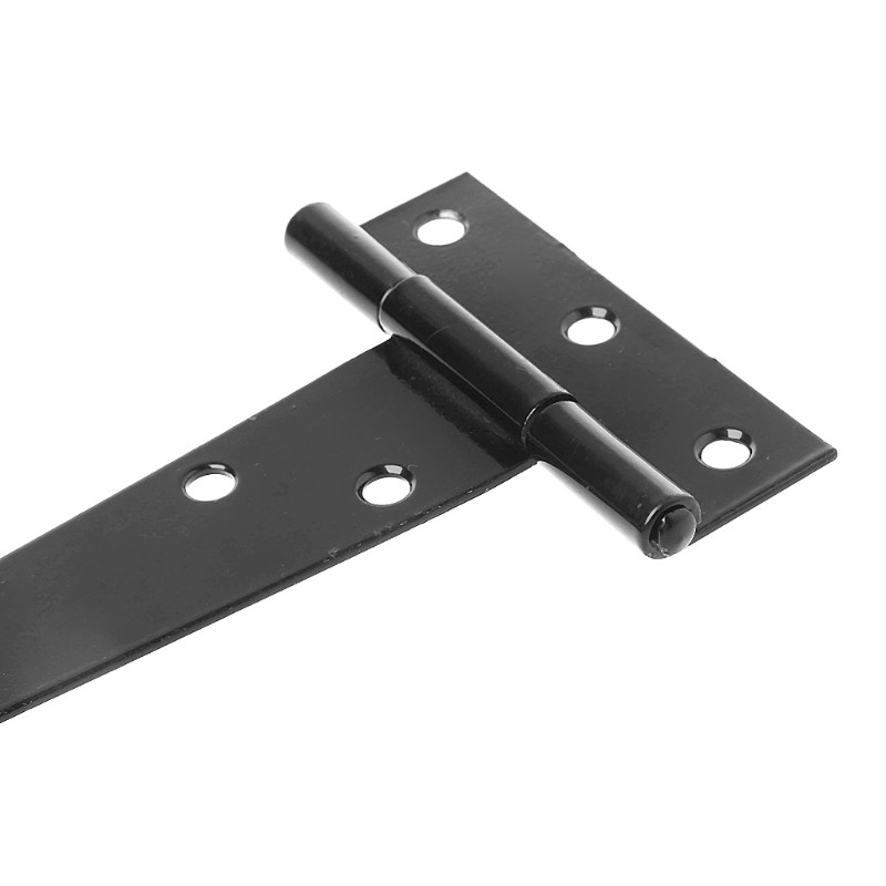 1 Pc Black Paint T Shape Triangle Hinge Cabinet Shed Wooden Door Gate ...