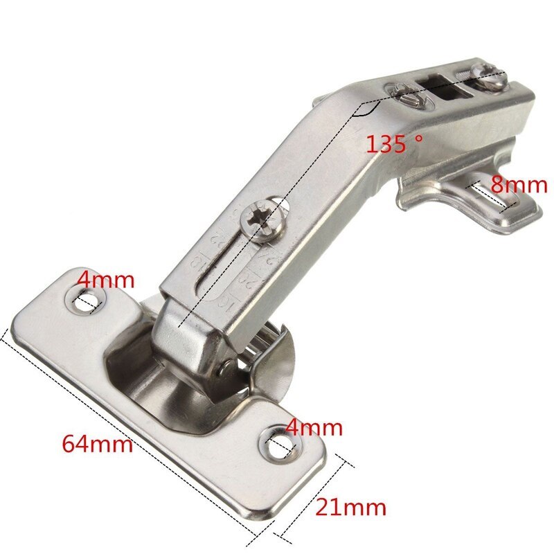 135 Degree Corner Folded Cabinet Door Hinges Kitchen Bathroom Cupboard ...