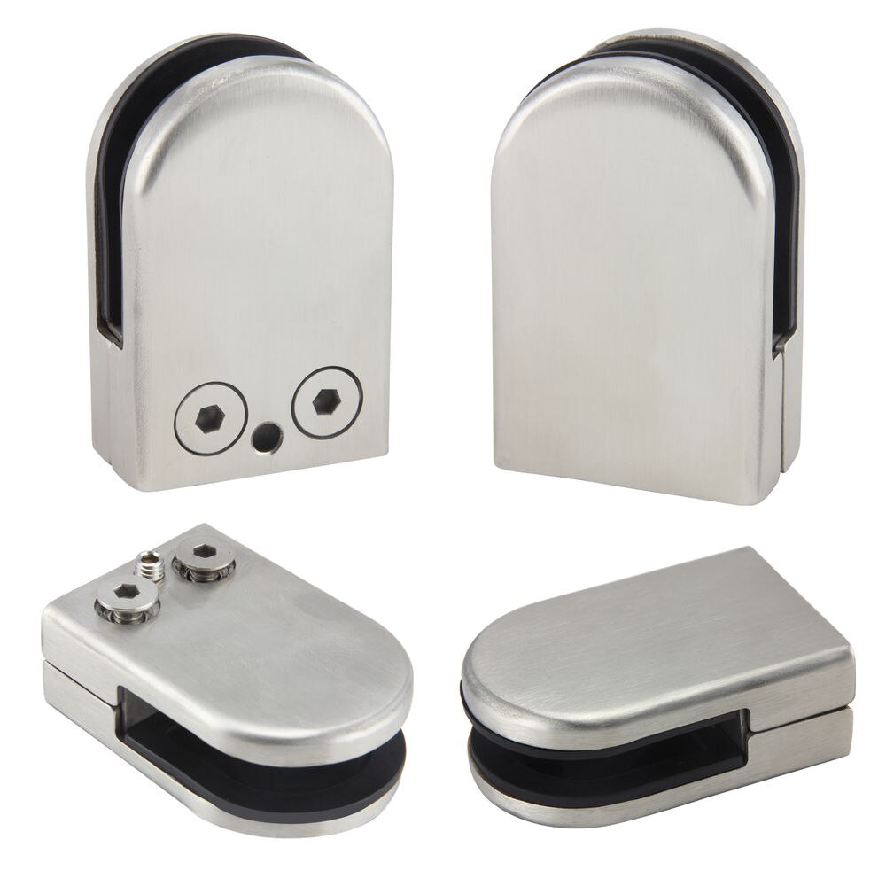 10 Pcs Stainless Steel Glass Clamp Holder For Window Balustrade Handrail
