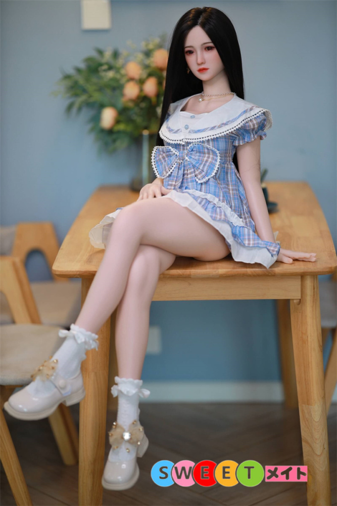 可愛いミニJYDOLL123cm身体リアルメイク付きシリコンラブドール