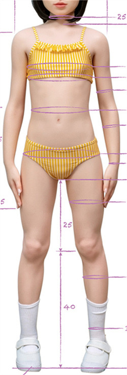 癒し系の微笑み美少女エロ人形 AGD02紬 133cmシリコン製 J-cute