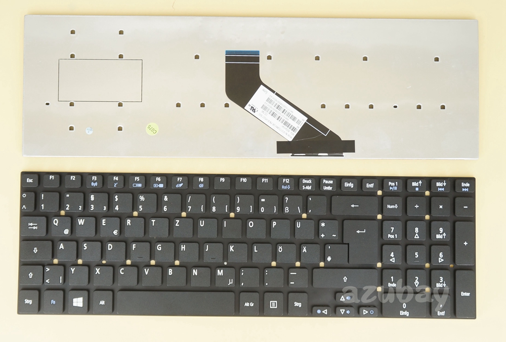 AZUBAY.COM German DE Deutsche Keyboard for Acer Aspire V3-7710 V3-7710G ...