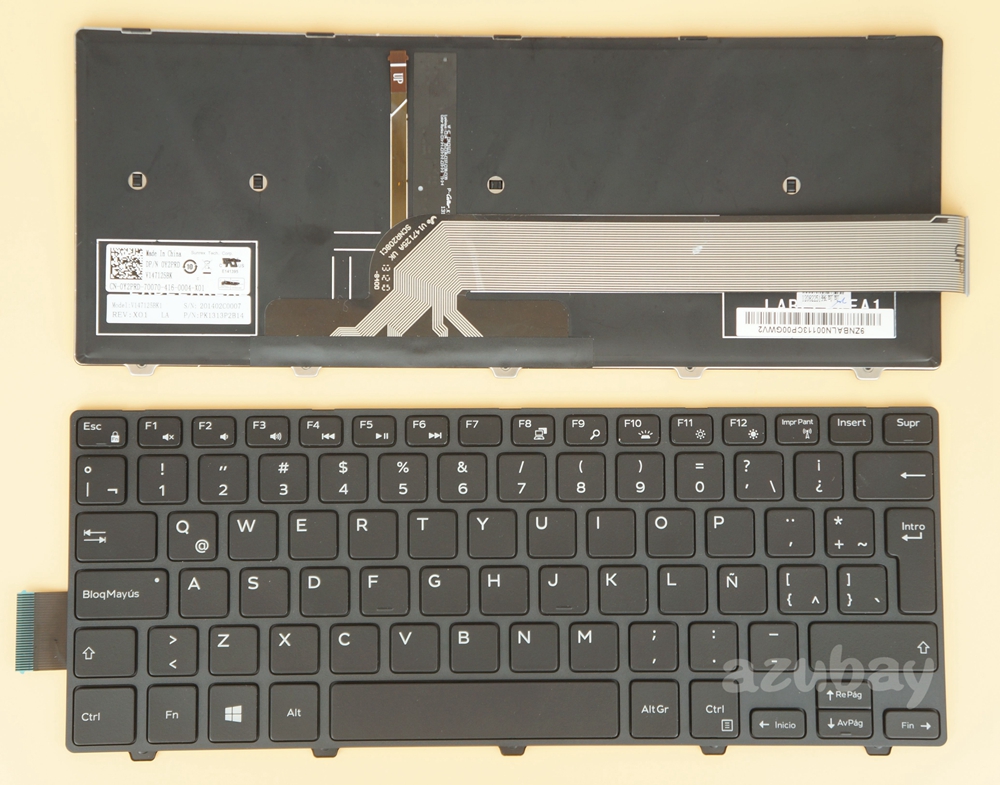 Latin Spanish Keyboard Teclado for Dell Inspiron 14-5000 Series 5442 ...