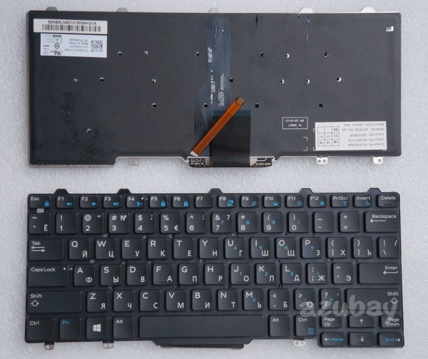 Russian RU Keyboard For DELL Latitude 5250 E5250 E5270 7250 E7250 ...