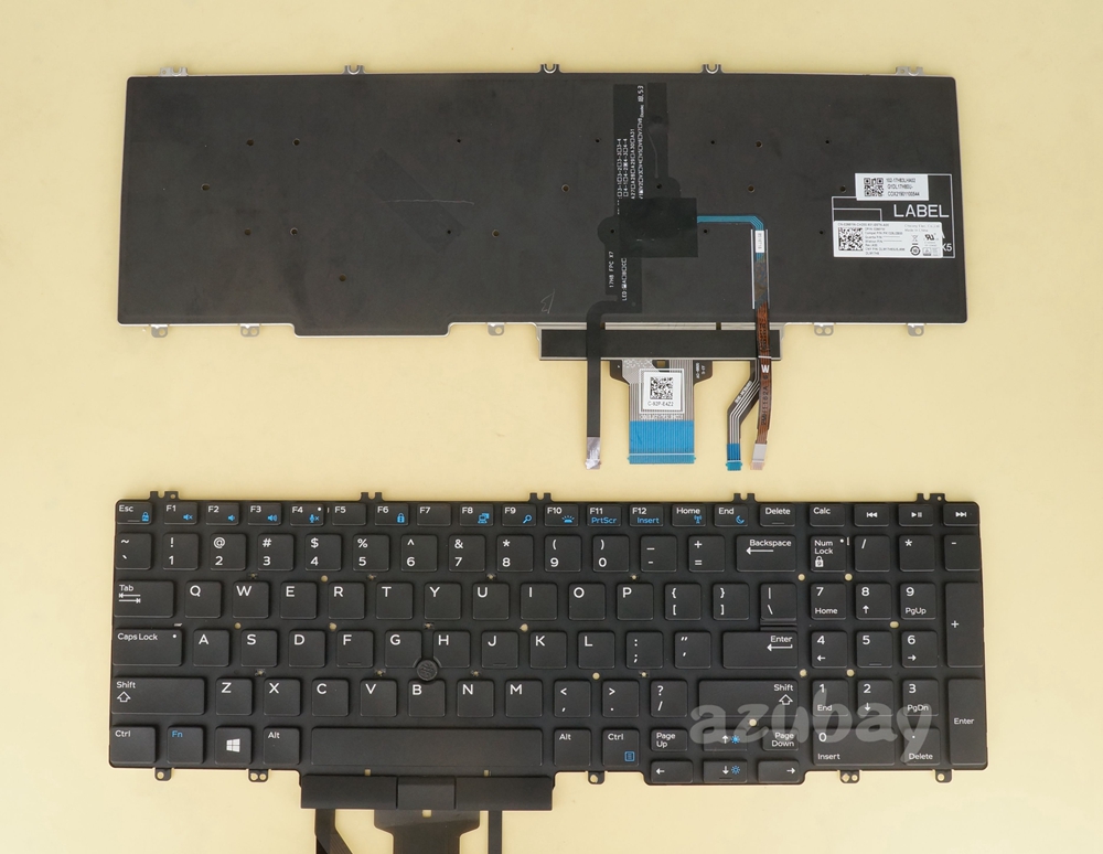US UI English Keyboard For DELL Precision 7530 7730 E7530 M7530 0266YW ...