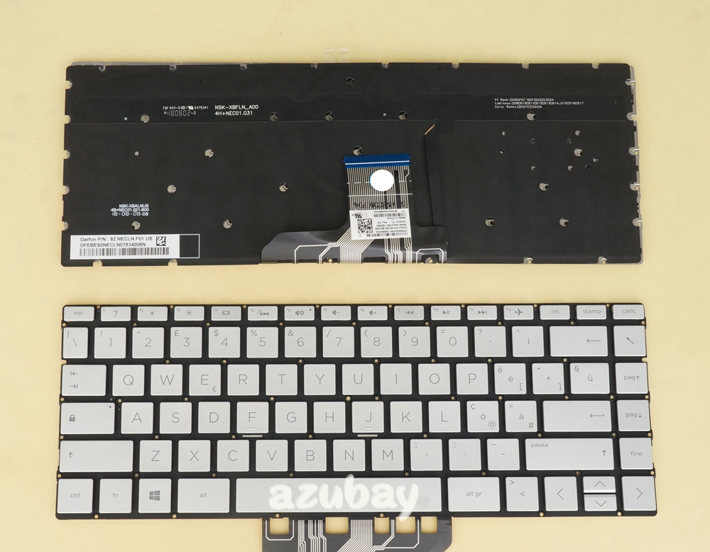 Italian Keyboard IT Tastiera Italiana for Laptop HP ENVY 13-ag 13-ag000 ...