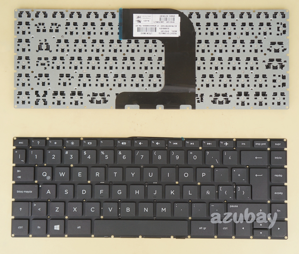 Latin Spanish Keyboard LA Español Teclado for HP Home 14-ac101la 14 ...